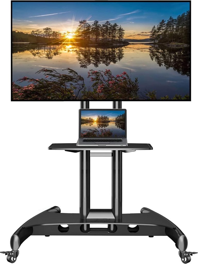 Mobile TV Cart Stand with Wheels for 32"-75" TV's(AVA1500-60-1P ...