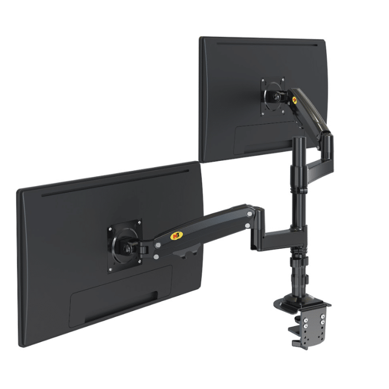 Dual Monitor Swivel Desk Mount For 17"-27" Screens (H180) V2 - North Bayou